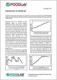 Evaluation of the frying oil for snack industry | CDR FoodLab®