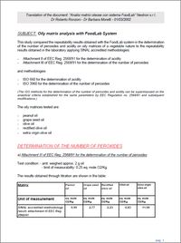 Comparison AOCS method and CDR FoodLab® in Peroxide Value test & Free ...