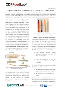 Frying Oil Test for Quality Control: exploring the challenges | CDR ...