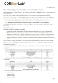 Biergärung: Entwicklung Zuckergehalt und Dichte der Würze | CDR BeerLab®